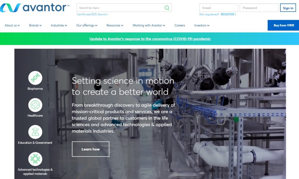 Avantor | Clean Room Manufacturers